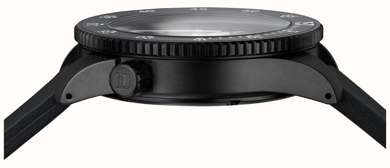 Damasko DSUB50 DAMEST Manufacture Automatic (43mm) Black Dial / Black DSUB50-BLACK RUBBER ...