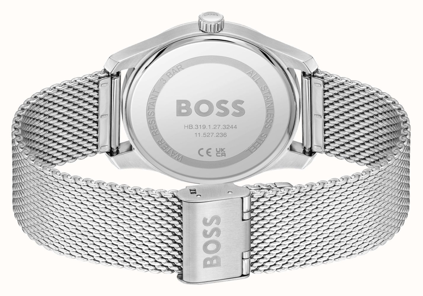 BOSS Principle (41mm) Blue Dial / Stainless Steel Mesh Bracelet 1514115 ...