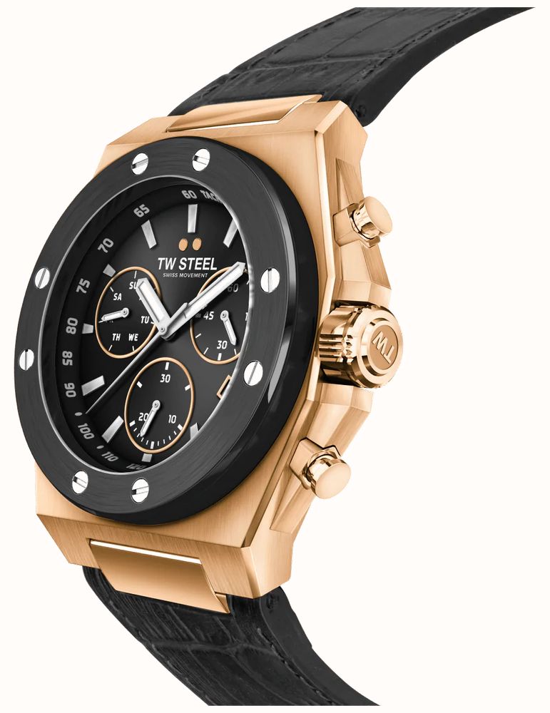 TW Steel CEO Tech Chronograph (45mm) Dark Grey Sunray Dial / Black ...