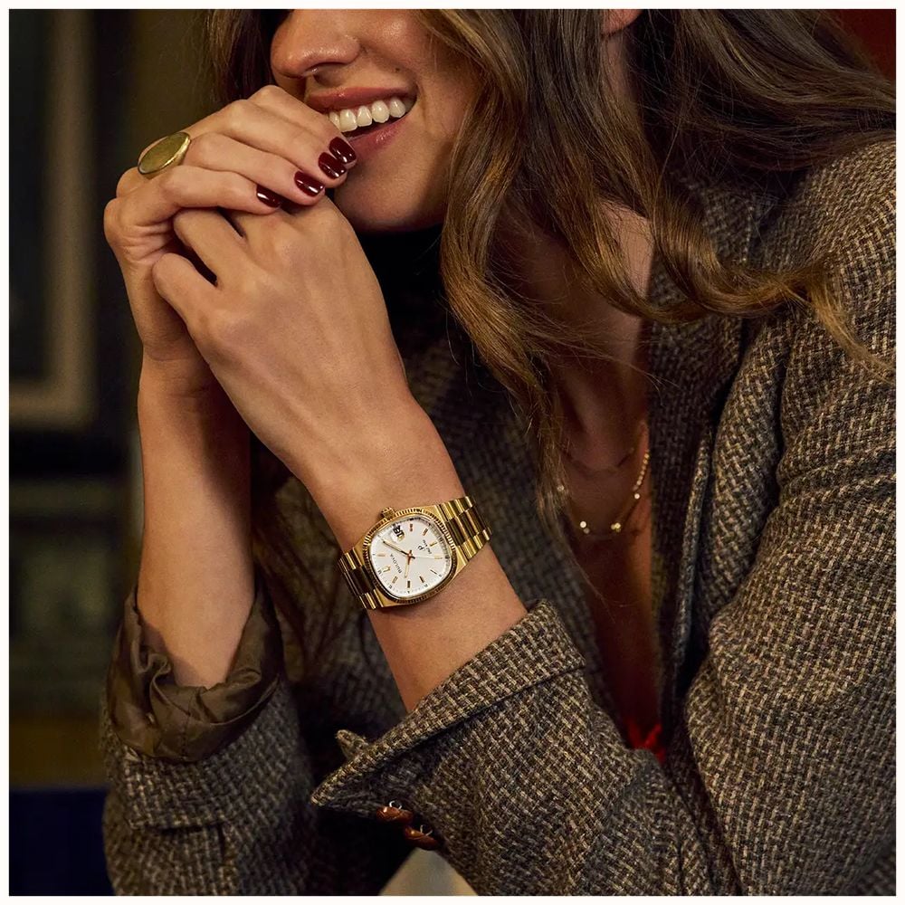 Bulova Super Seville Precisionist (38mm) Silver Dial / Gold PVD ...