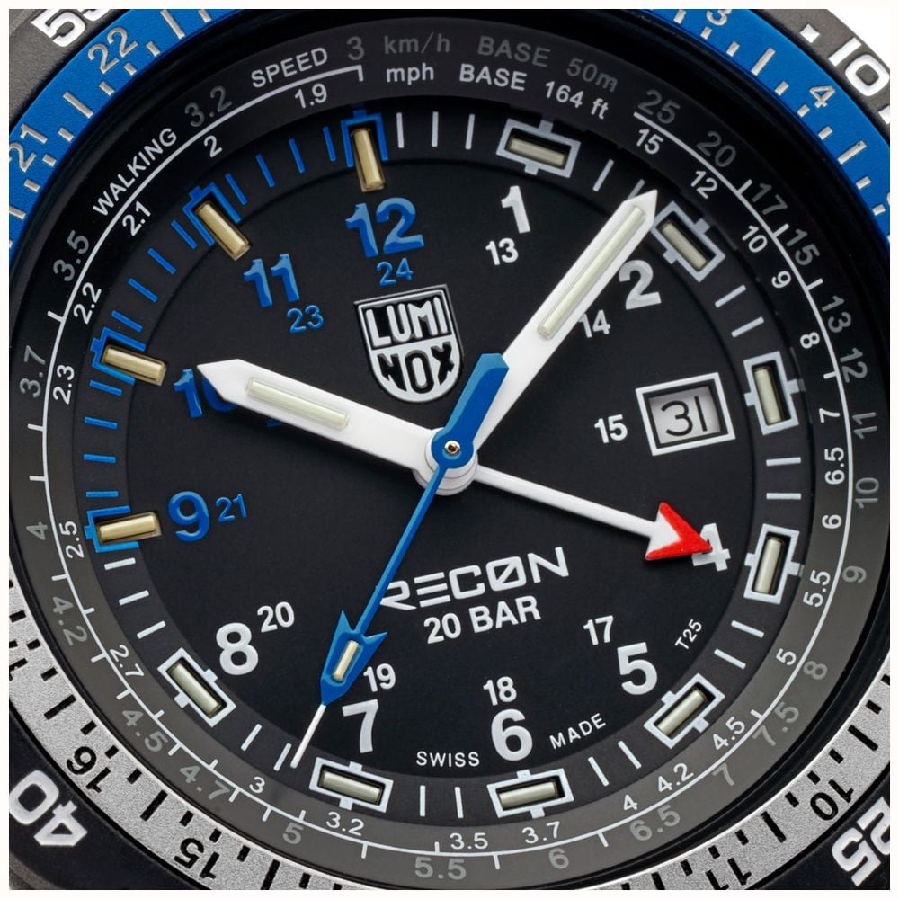 Luminox RECON Nav Spec (46mm) Black Dial / Black Rubber Strap XL.8833 - First Class Watches™