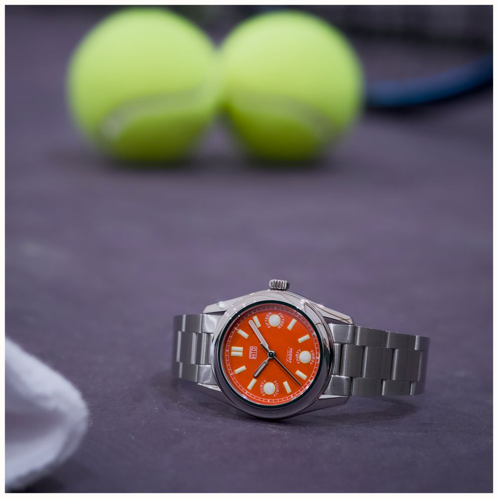 HTD Tennis Sport Terra Rossa Automatic (37mm) Orange 'Score' Dial ...