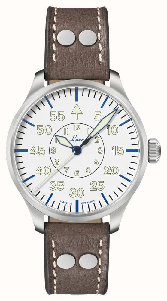 Laco Aachen Polar 39 Automatic Limited Edition (39mm) White Dial ...