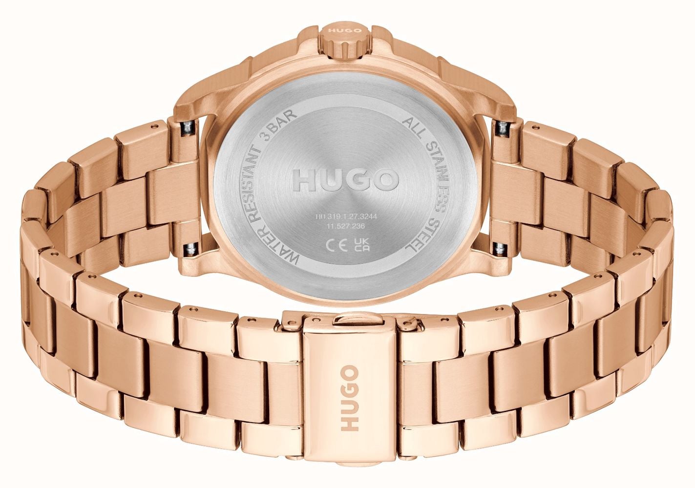 HUGO Women's #IMPRESS | Grey Dial | Rose Gold Stainless Steel Bracelet ...