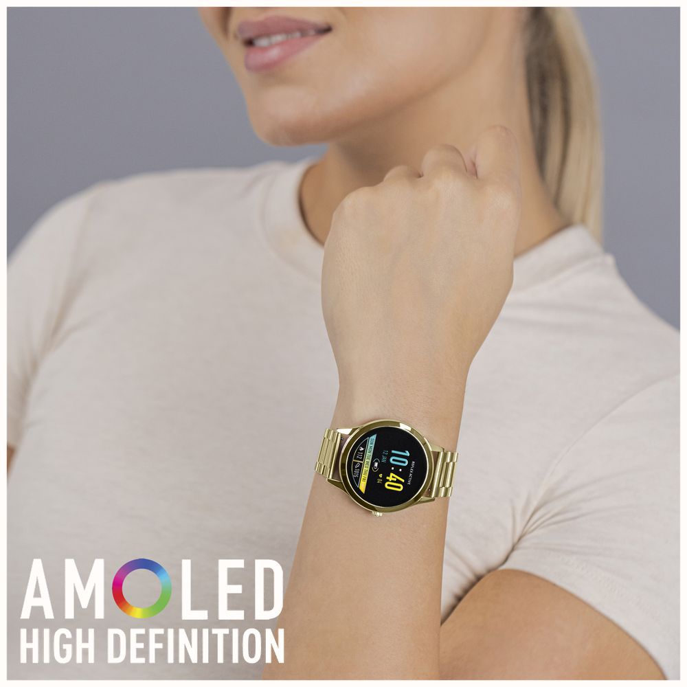 Reflex Active Series 31 Amoled Smart Calling Watch (35mm) Gold-Tone ...