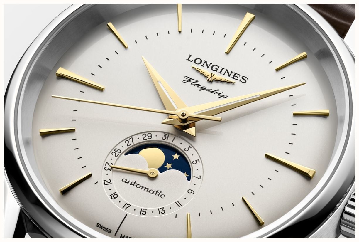 LONGINES Flagship Heritage Classic Moonphase (38.5mm) Silver Dial ...
