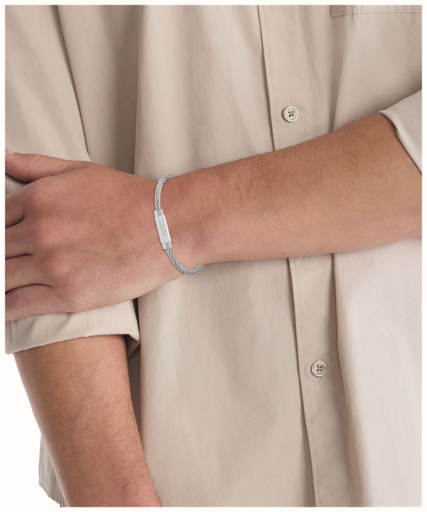 Calvin Klein Men's Bracelet | Stainless Steel | Twisted Wire 35000419 ...