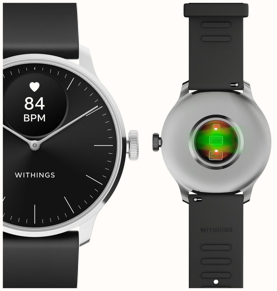 Withings ScanWatch Light - Hybrid Smartwatch (37mm) Black Dial / Black ...
