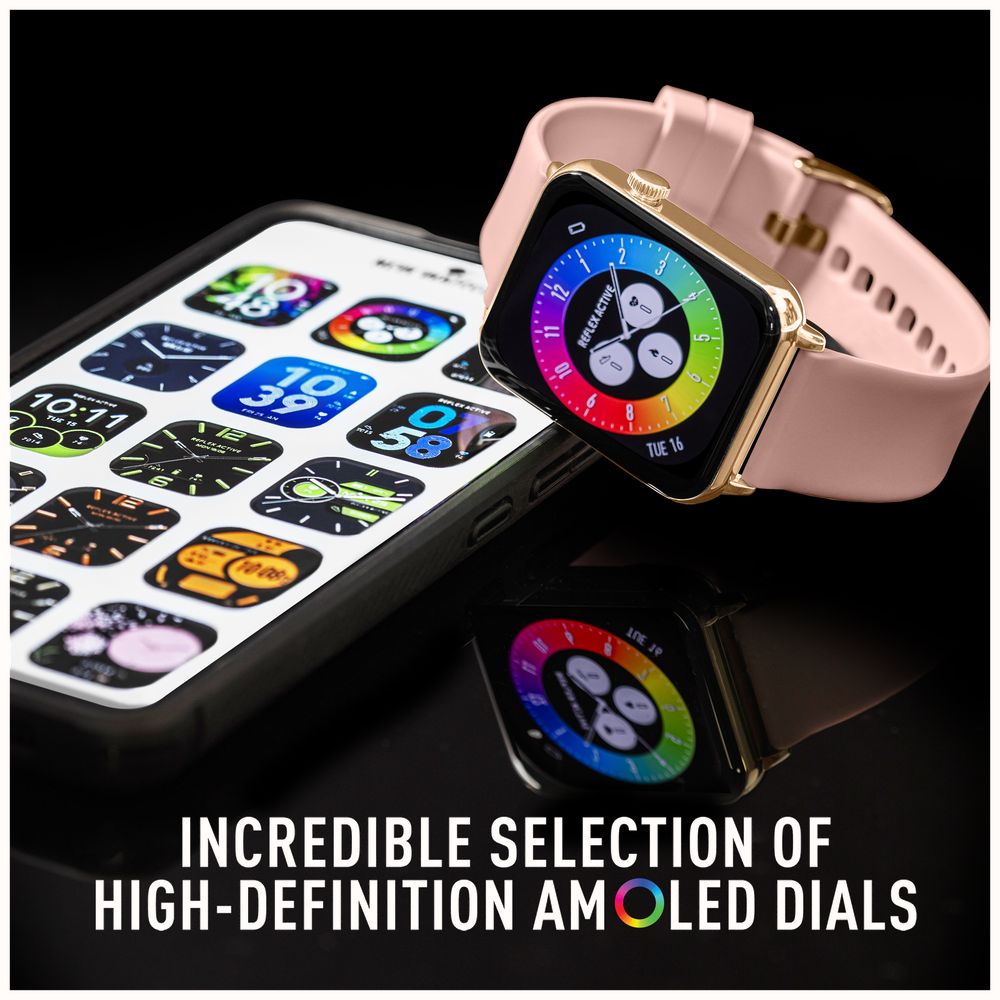 Reflex Active Series 30 Amoled Smart Watch (36mm) Nude Silicone Strap ...