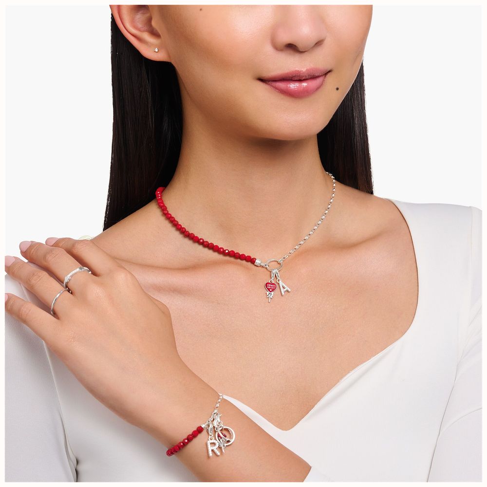 Thomas Sabo Red Lollipop Heart 'Sweet Heart' Sterling Silver Charm ...
