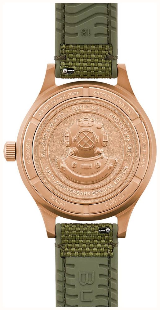 Bulova MIL-Ships Bronze - 150th Anniversary Special Edition (41mm) Army ...