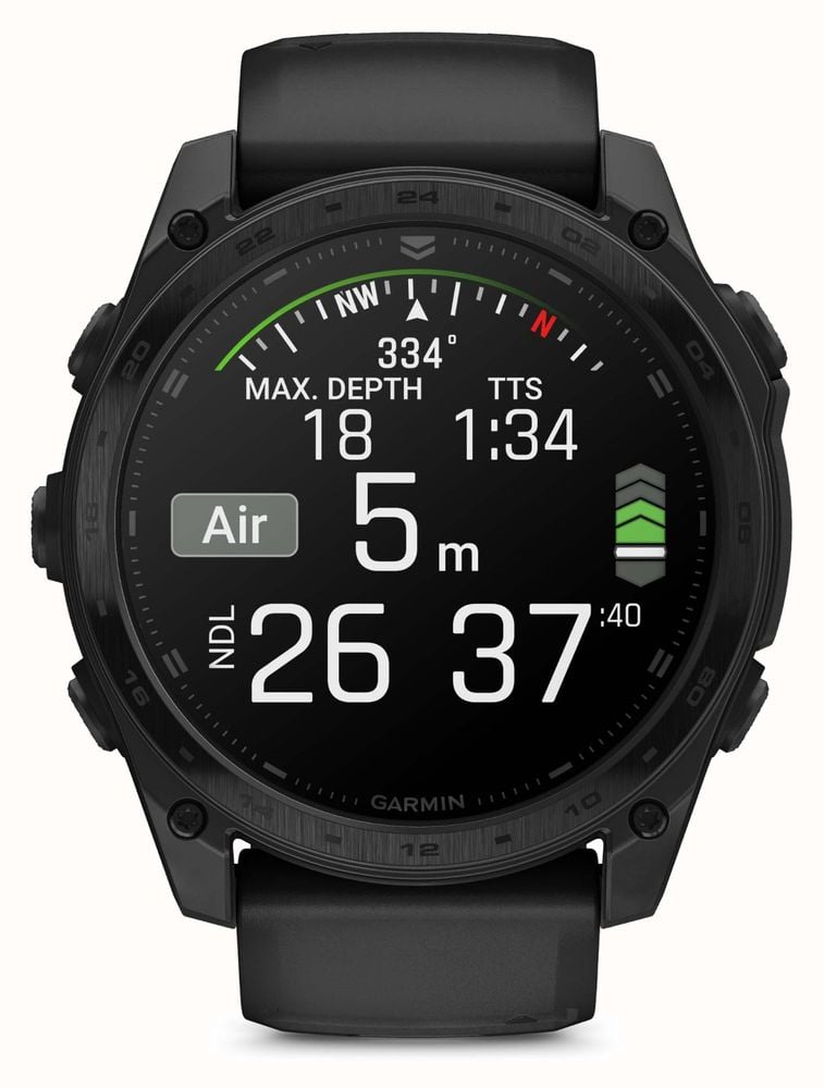 Garmin Tactix 8 51mm AMOLED Sapphire Tactical Smartwatch - Tactical Black Nylon + 010-03406-01 ...