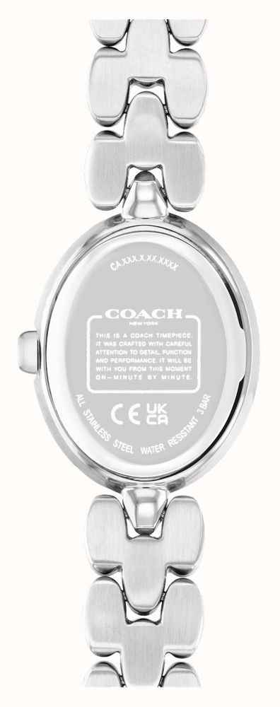 Coach Women's Sammy (22mm) Black Logo Dial / Stainless Steel Bracelet ...