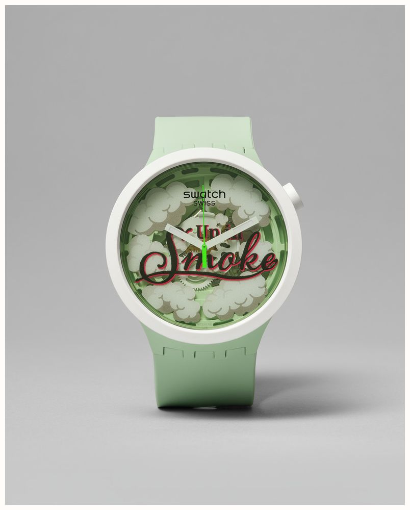Swatch UP IN SMOKE PUFFFFRAMIC BIOCERAMIC SB03Z103 - First Class Watches™